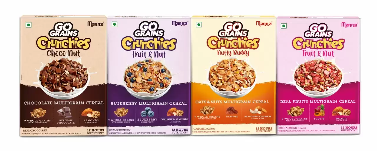 Southern Health Foods Pvt. Ltd. launches Manna Go Grain Crunchies ...